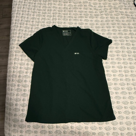 Figs | Tops | Figs British Racing Green Vneck Scrub Top | Poshmark
